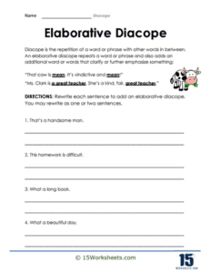 Diacope Worksheets - 15 Worksheets.com