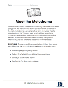 Melodrama Worksheets - 15 Worksheets.com