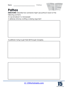 Pathos Worksheets - 15 Worksheets.com