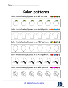 Color Patterns Worksheets - 15 Worksheets.com
