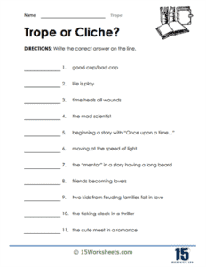 Trope Worksheets - 15 Worksheets.com