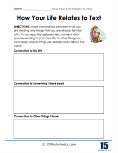 How Your Life Relates to Text Worksheets - 15 Worksheets.com
