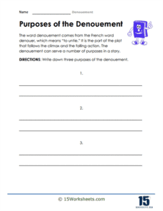 Denoument Worksheets - 15 Worksheets.com