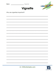 Vignette Worksheets | Storytelling Activities - 15 Worksheets.com