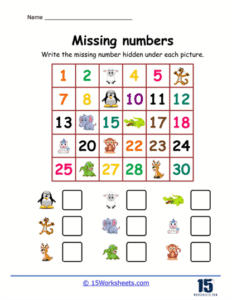 Missing Number Patterns Worksheets - 15 Worksheets.com