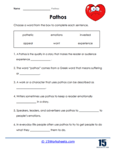 Pathos Worksheets - 15 Worksheets.com