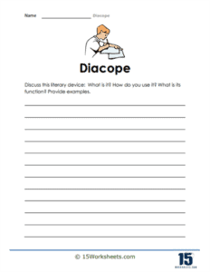 Diacope Worksheets - 15 Worksheets.com