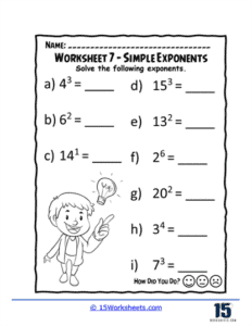 Simple Exponents Worksheets - 15 Worksheets.com