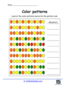 Color Patterns Worksheets - 15 Worksheets.com