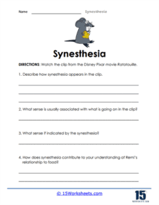 Synesthesia Worksheets - 15 Worksheets.com