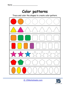 Color Patterns Worksheets - 15 Worksheets.com