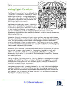 Constitutional Amendments Worksheets - 15 Worksheets.com