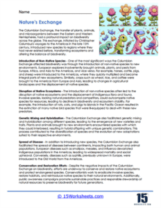 Columbian Exchange Worksheets - 15 Worksheets.com