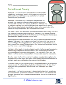 Constitutional Amendments Worksheets - 15 Worksheets.com