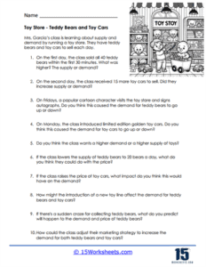 Supply and Demand Worksheets - 15 Worksheets.com
