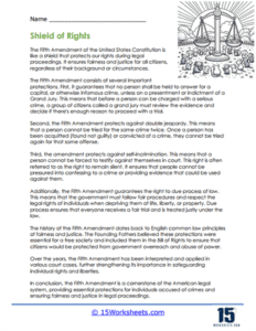 Constitutional Amendments Worksheets - 15 Worksheets.com