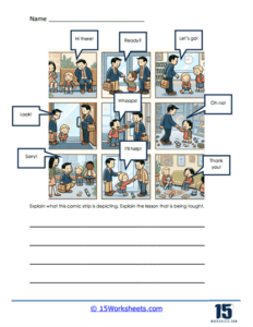 Comic Strips Worksheets - 15 Worksheets.com