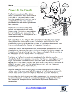 Constitutional Amendments Worksheets - 15 Worksheets.com
