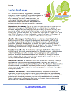 Columbian Exchange Worksheets - 15 Worksheets.com