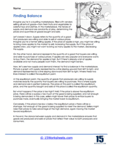 Supply and Demand Worksheets - 15 Worksheets.com