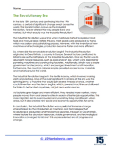 Industrial Revolution Worksheets - 15 Worksheets.com