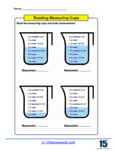 Measuring Cups Worksheets - 15 Worksheets.com