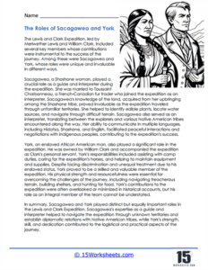 Lewis and Clark Worksheets | American Frontier - 15 Worksheets.com