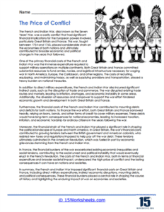 French and Indian War Worksheets - 15 Worksheets.com