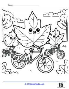 Leaf Coloring Pages