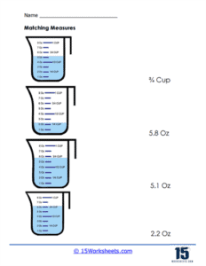 Measuring Cups Worksheets - 15 Worksheets.com