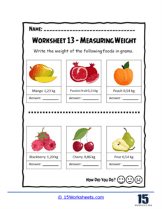 Measuring Weight Worksheets - 15 Worksheets.com