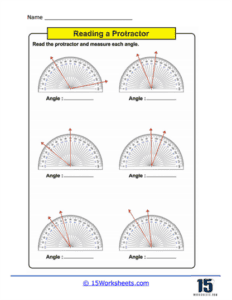 Using Protractors Worksheets - 15 Worksheets.com