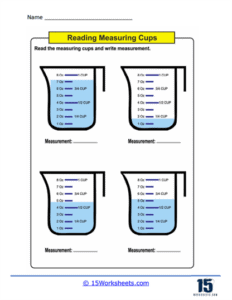 Measuring Cups Worksheets - 15 Worksheets.com