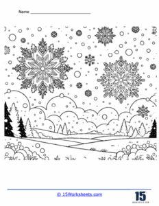 Snowflake Coloring Pages