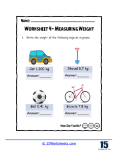 Measuring Weight Worksheets - 15 Worksheets.com