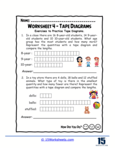 Tape Diagrams Worksheets - 15 Worksheets.com