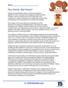 Industrial Revolution Worksheets - 15 Worksheets.com