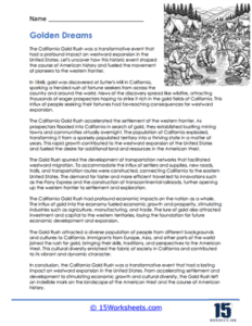 Westward Expansion Worksheets | The Frontier - 15 Worksheets.com