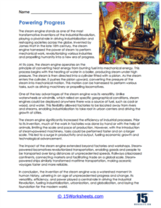 Industrial Revolution Worksheets - 15 Worksheets.com