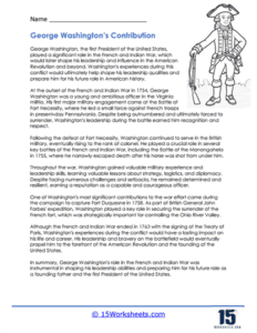 French and Indian War Worksheets - 15 Worksheets.com