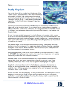 Oceans Worksheets - 15 Worksheets.com