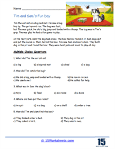 CVC Reading Passages Worksheets | Phonics Story Reading - 15 Worksheets.com