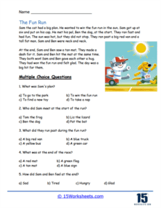 CVC Reading Passages Worksheets | Phonics Story Reading - 15 Worksheets.com