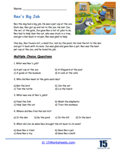 CVC Reading Passages Worksheets - 15 Worksheets.com