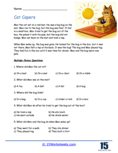 CVC Reading Passages Worksheets | Phonics Story Reading - 15 Worksheets.com
