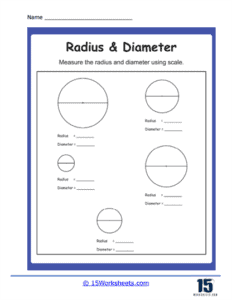 Radius and Diameter Worksheets | Circle Measures - 15 Worksheets.com