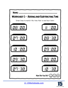 Adding and Subtracting Time Worksheets - 15 Worksheets.com