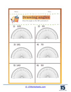 Drawing Angles Worksheets - 15 Worksheets.com