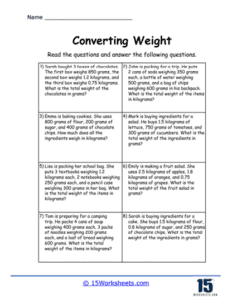 Metric System Worksheets - 15 Worksheets.com