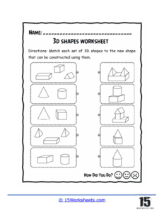 Three Dimensional Shapes Worksheets - 15 Worksheets.com